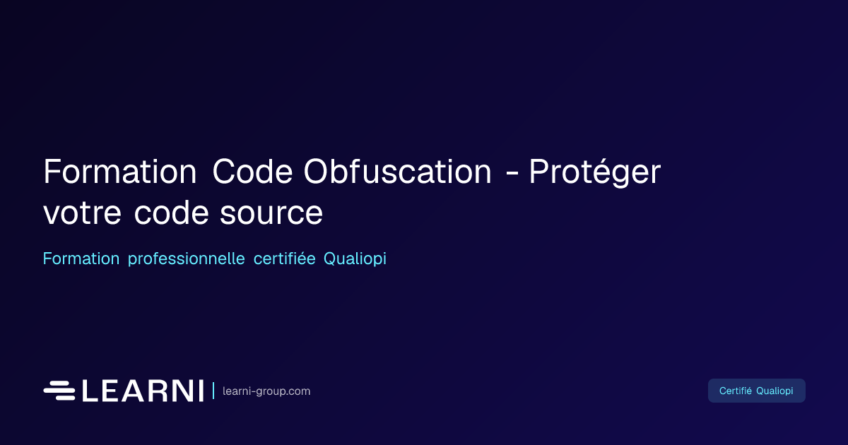 Formation Code Obfuscation - Protéger votre code… | Learni