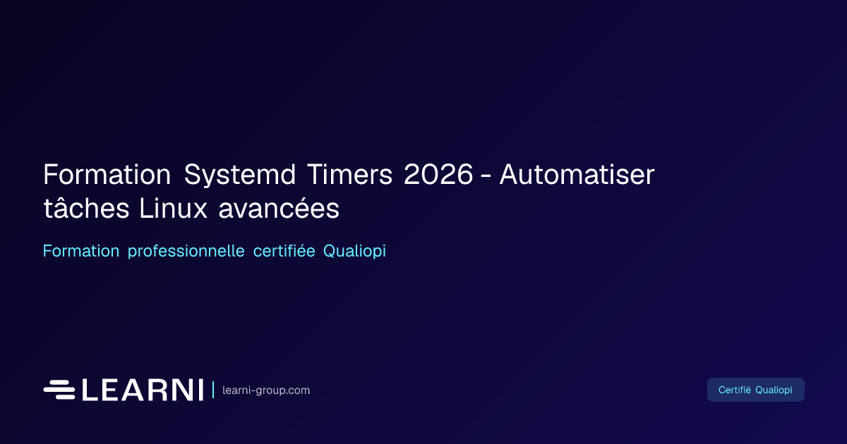 Formation Systemd Timers 2026 - Automatiser… | Learni