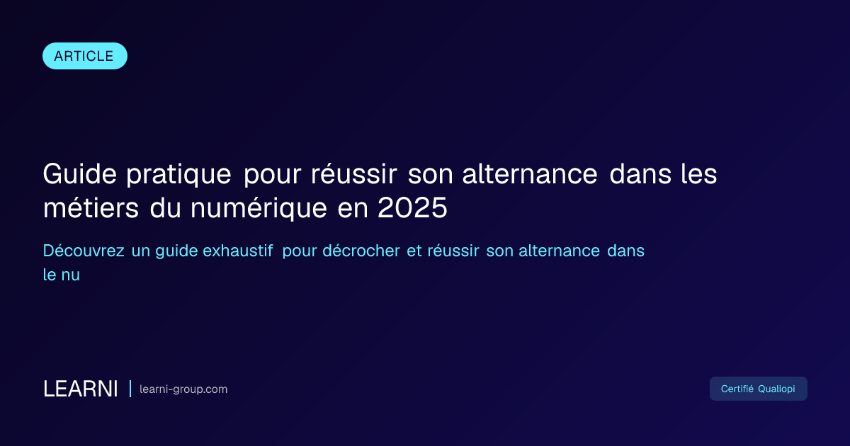 Guide pratique pour réussir son alternance dans les métie... | Learni ...